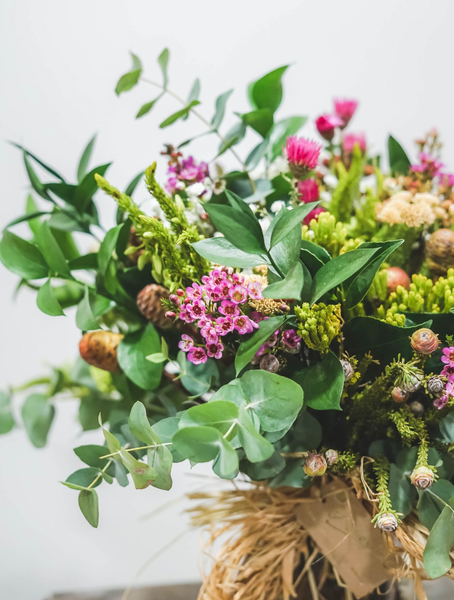 Búcaro verdes silvestres - Floristería Feliu